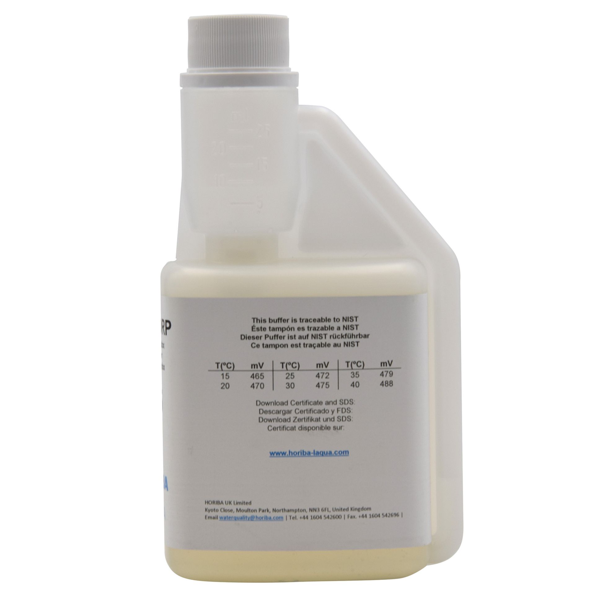 HORIBA ORP 475mV (±5mV @25°C) buffer solution 250ml (250-ORP-475) - ORP ...